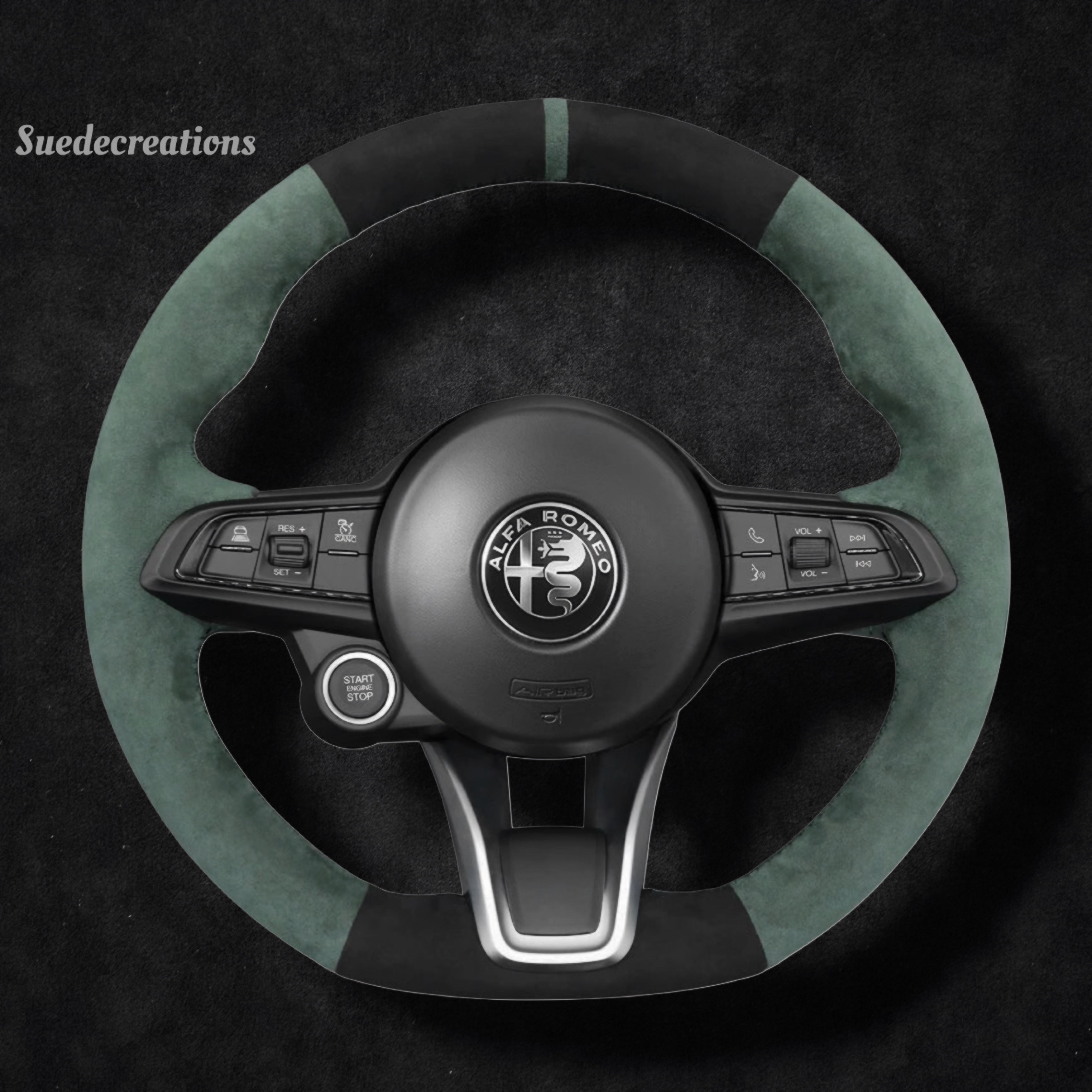 Steering Wheel Cover Kits for Alfa Romeo Giulia Stelvio Tonale 2020-20 ...